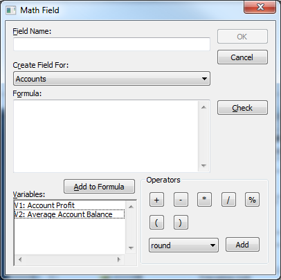 Create a Math Field