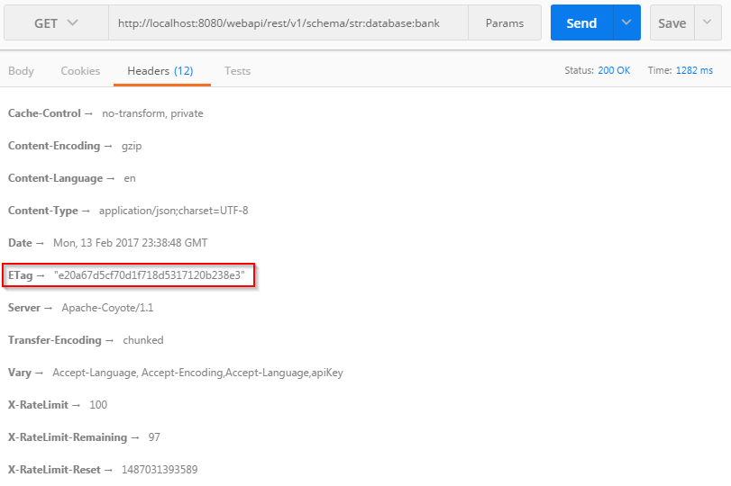 Use Entity Tags to Check for Schema Updates