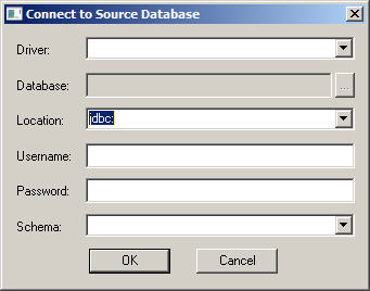 Connecting to Source and Target Databases