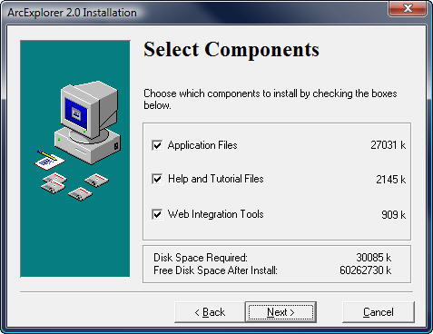Install ESRI ArcExplorer