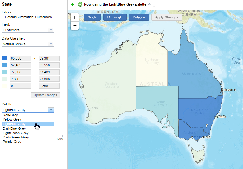 Configure Mapping Colours
