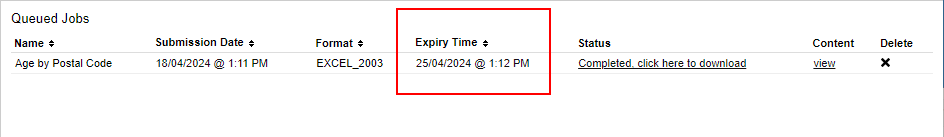 Job Expiry and Removal