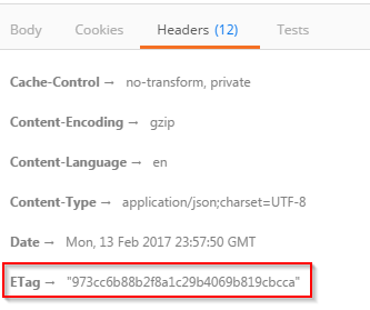Use Entity Tags to Check for Schema Updates
