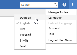 Change the User Interface Language