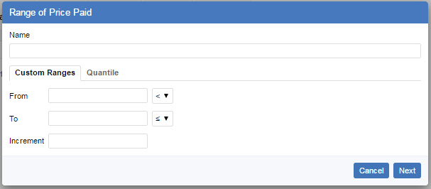 Quantiles and Ranges