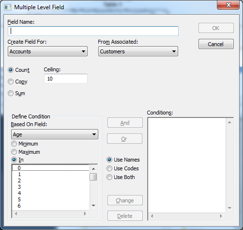 Create a Multiple Level Field