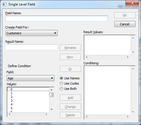 Create a Single Level Field