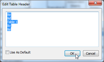 Modify Table Header, Table Footer and Field Heading